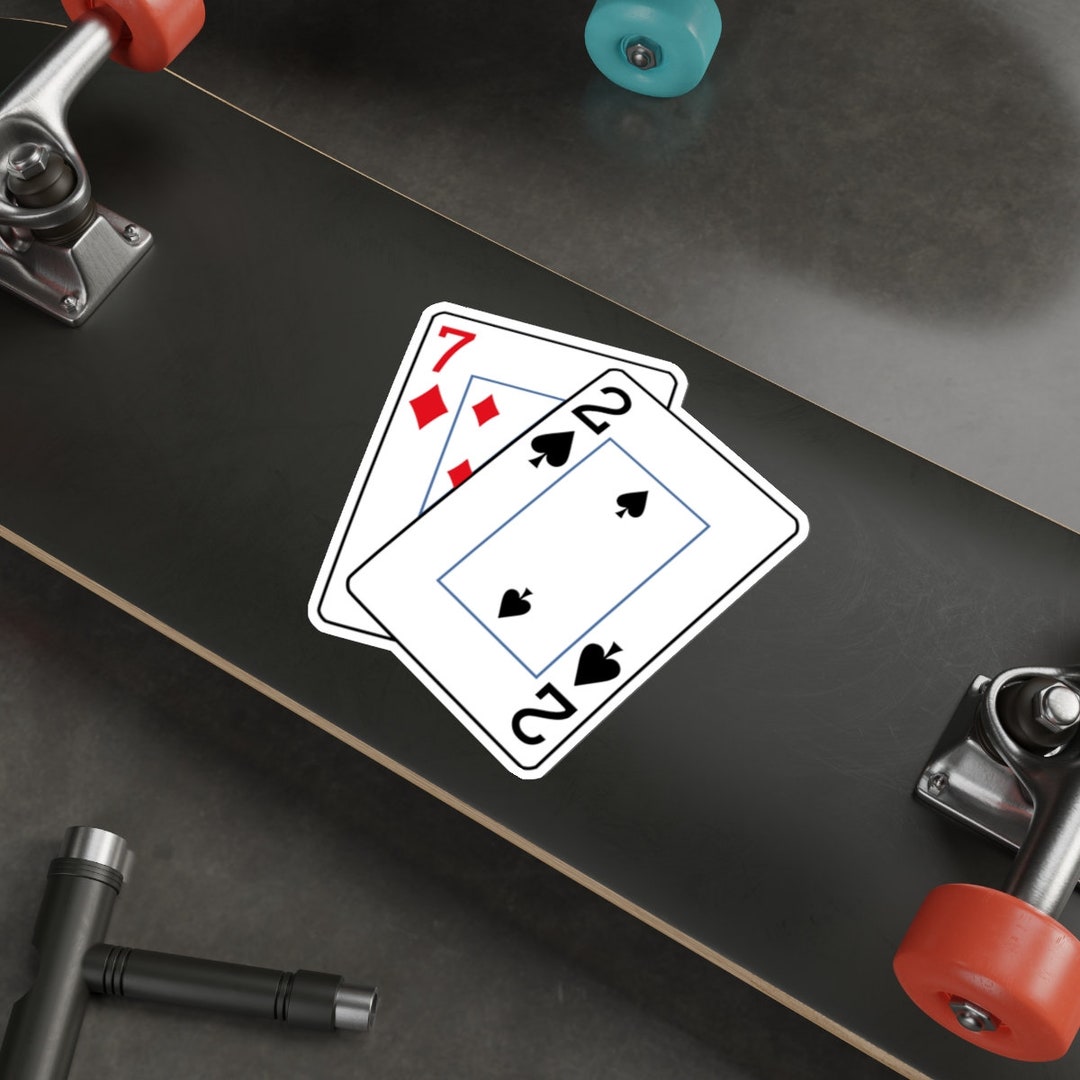 Seven of Diamonds/deuce of Spades Die-cut Vinyl Stickers - Indoor ...
