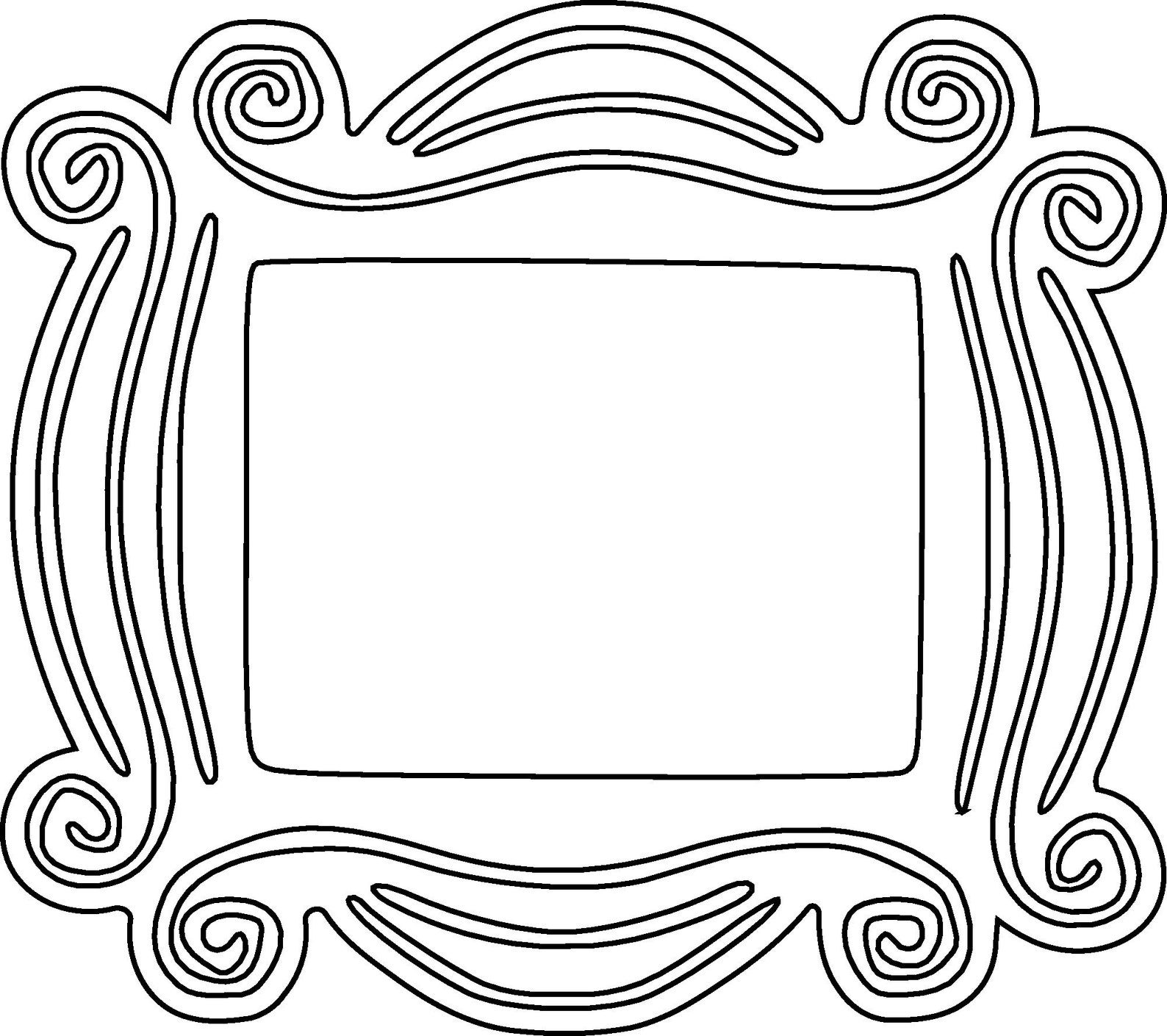 Friends TV Show Frame - SVG,, PNG + More - Great for Adding Content to ...