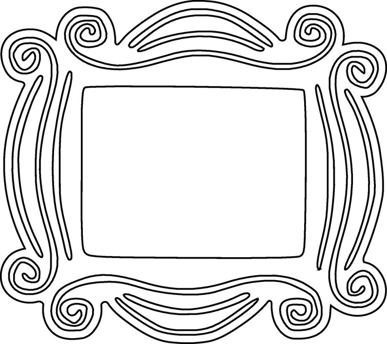 Friends TV Show Frame SVG PNG More Great for Adding - Etsy