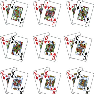 All High Card Pocket Pairs SVG PNG EPS Jpg File, Cut Files for Cricut ...