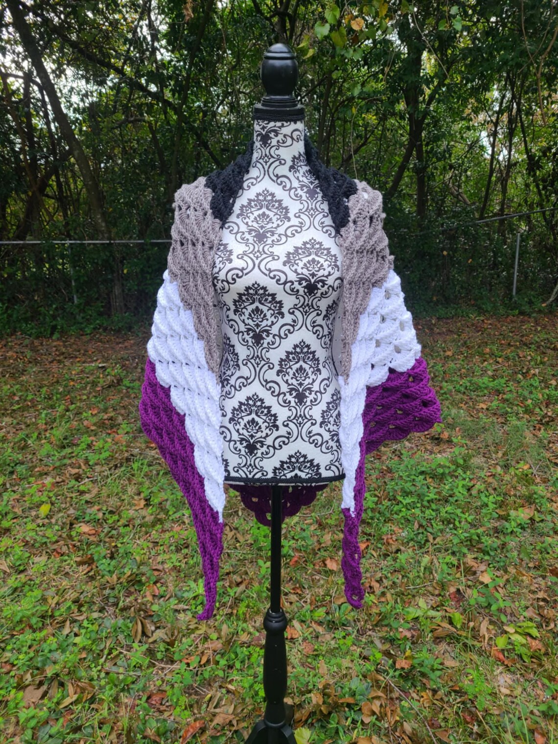 Asexual Ripple Shawl - Etsy