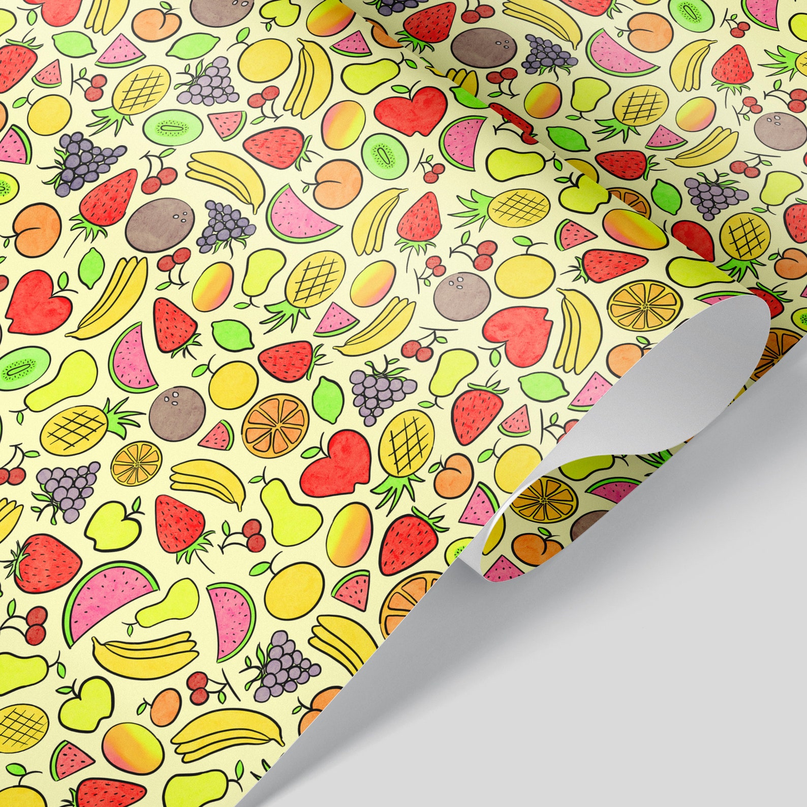 Fruits Wrapping Paper - Etsy UK