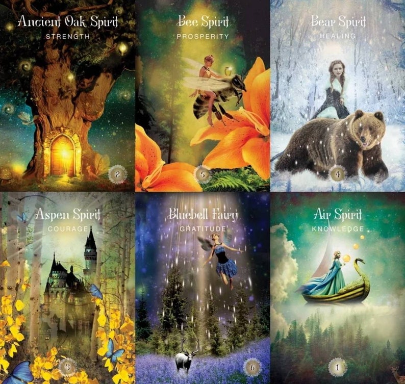 The Sacred Forest Oracle Deck 52 Card Oracle Cards Oracle Etsy