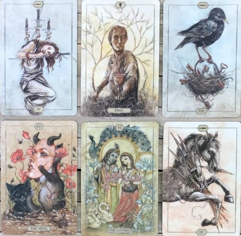 Hush Tarot Deck 78 Tarot Cards Jeremy Hush TAROT | Etsy
