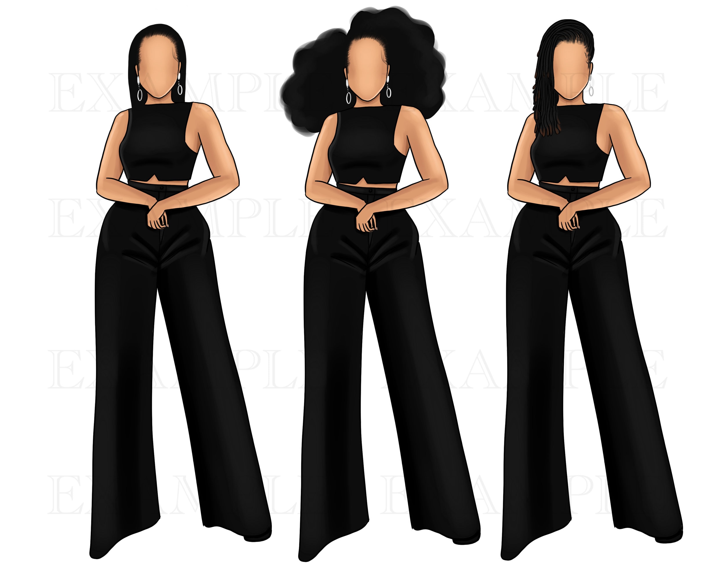 Locs Clipart Dreads Clipart African American Clipart | Etsy Canada