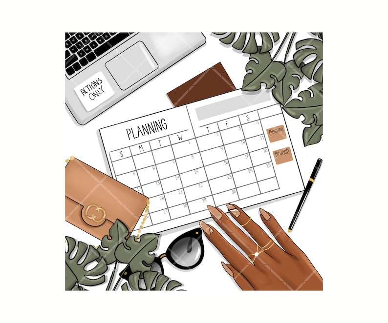 Planner Clipart Fashion Clipart Clipart Digital Stickers - Etsy