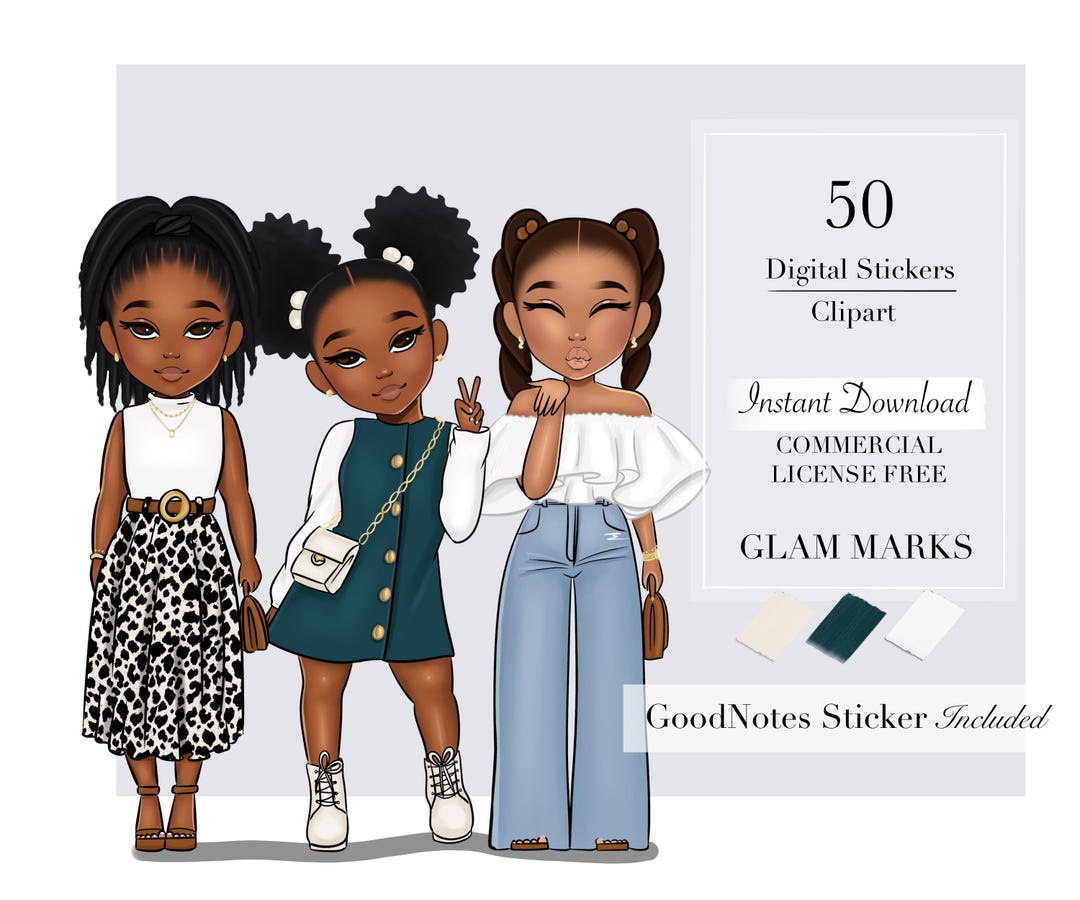 BUNDLE Kids 1-5, Kids Clipart, Children Clipart, Kids Digital Stickers ...