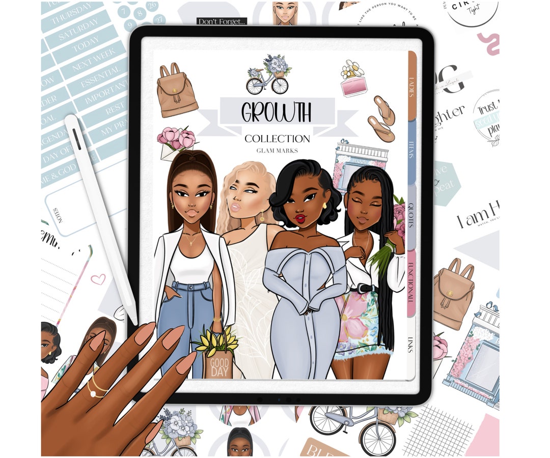 Growth Collection Dolls 1-4 | Art, Woman Clipart, Black Girl Digital ...