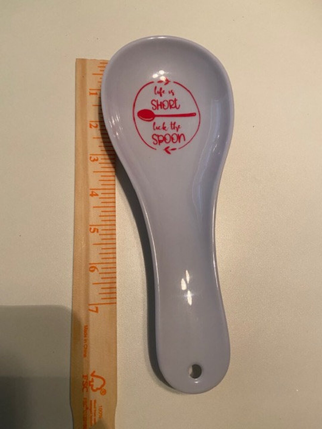 Spoon Rest White W/pink or Teal, Black/pink - Etsy