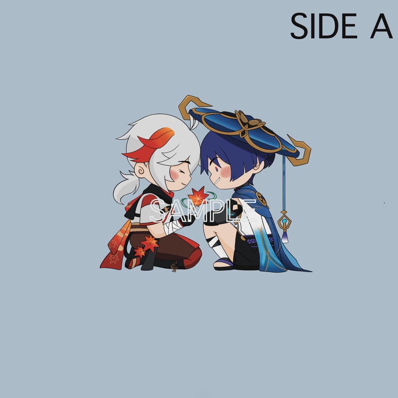 Genshin Impact Chiscara & Kazuscara Holographic Charms - Etsy