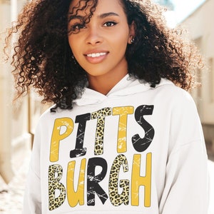 Pittsburgh Team Logo Png, Pittsburgh Mascot Orang Black Leopard Retro ...