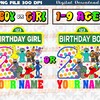 Сolor Alphabet Svg, Birthday Alphabet Png, Color Letters, Clipart of ...