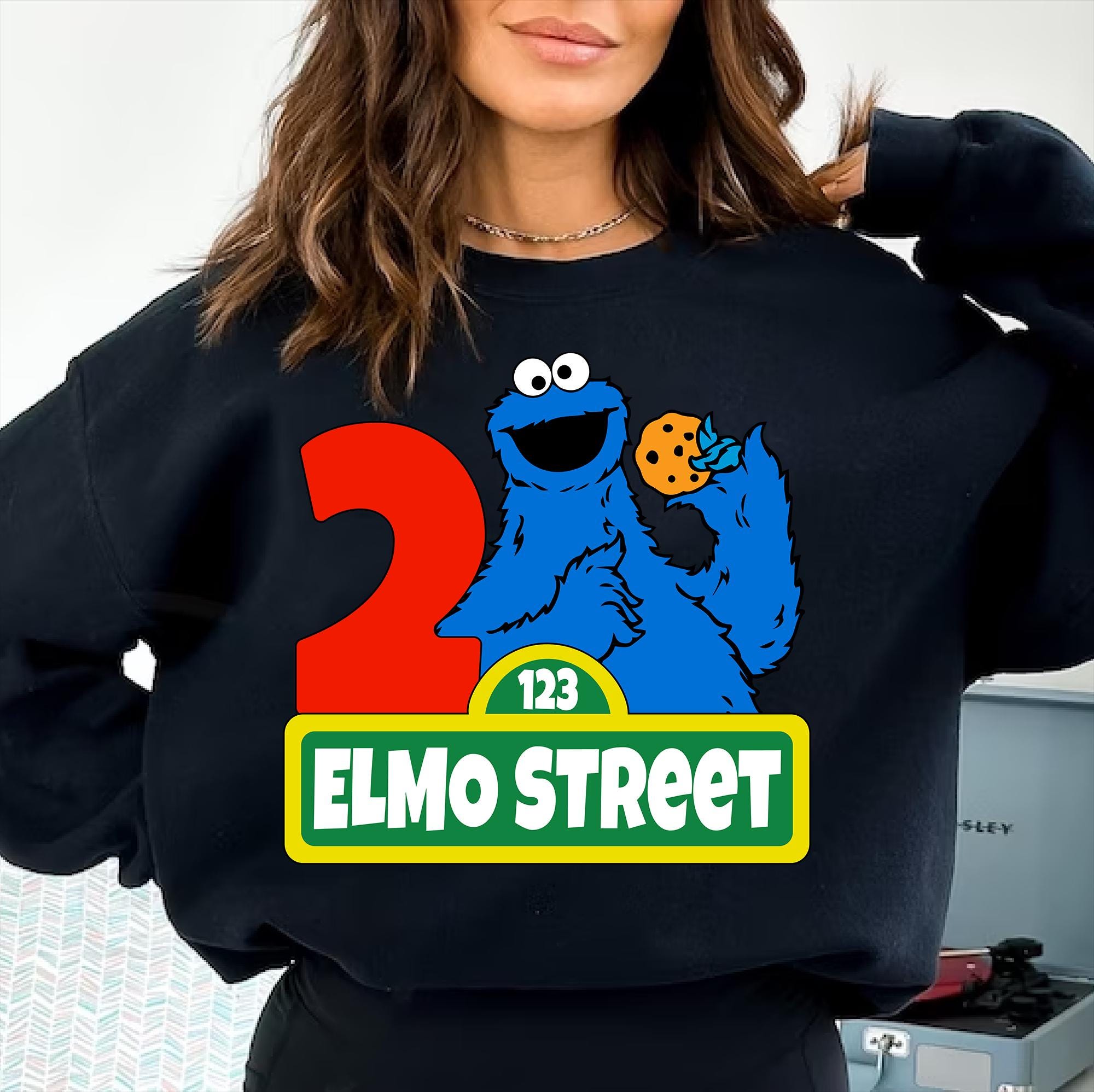 Custom Cookie Monster Birthday PNG: Personalized Party Shirt Design ...