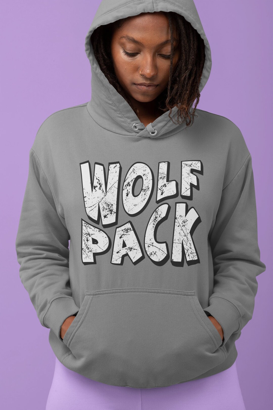 Mascot Wolfpack Png, Team Wolfpack Black and White Colors Distressed ...