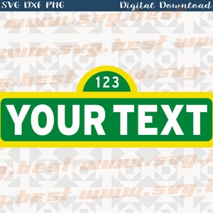 Sesame Street Sign - Etsy