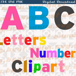 Сolor Alphabet Svg, Birthday Alphabet Png, Color Letters, Clipart of ...