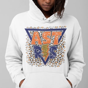 Astros Png, Astros Orange and Navy Leopard Lightning Bolt Sublimation ...