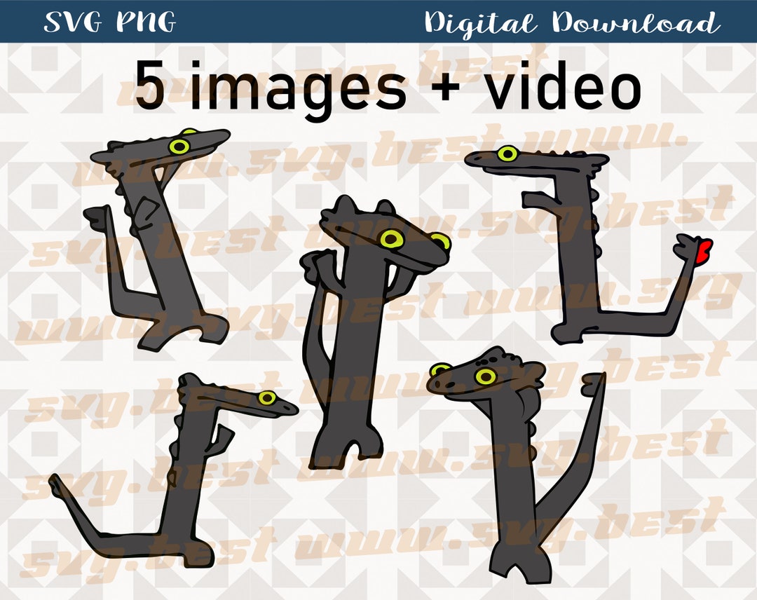 Dancing Dragon Meme SVG PNG: Transparent Background + Video (digital ...