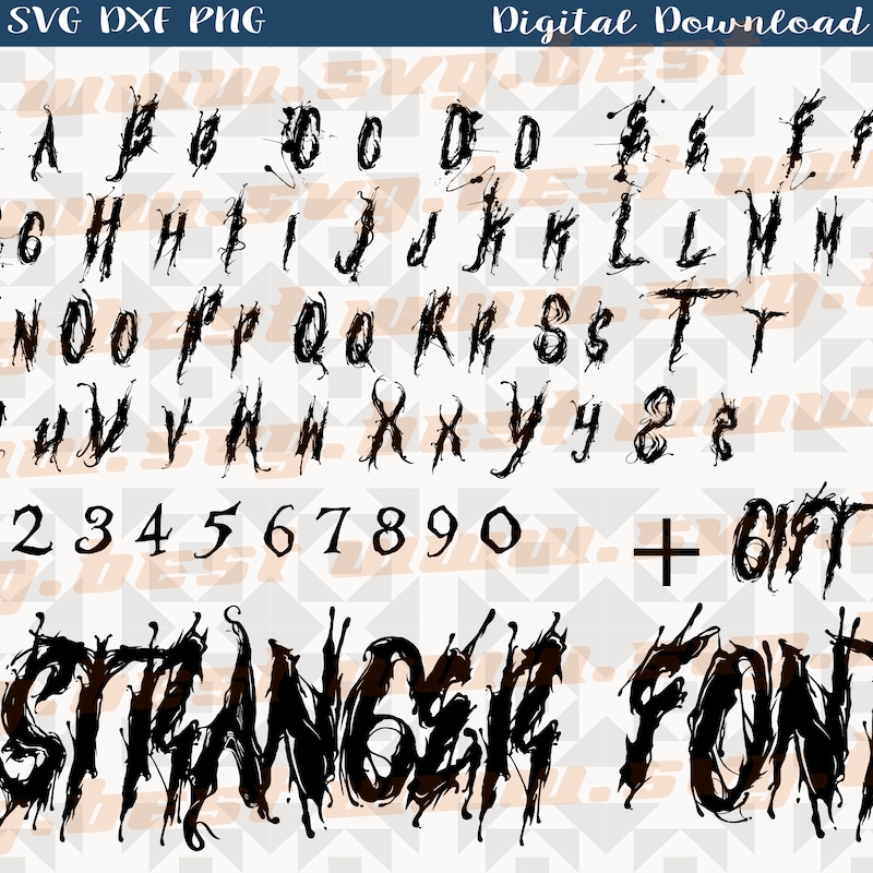 Stranger Alphabet - Etsy