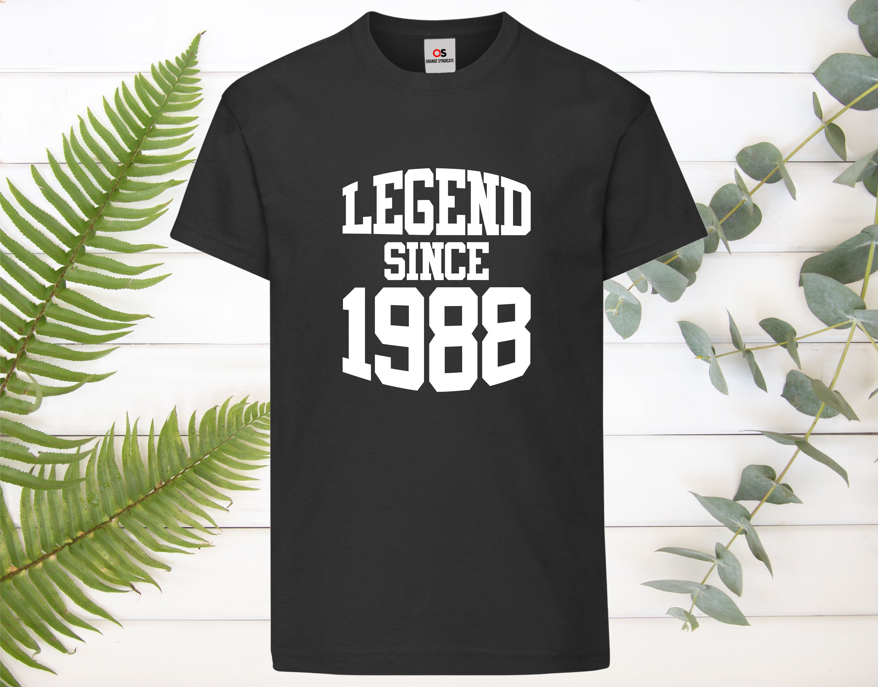 Personalised Legend Since 1988 Slogan Funny T-shirt Add Year - Etsy UK