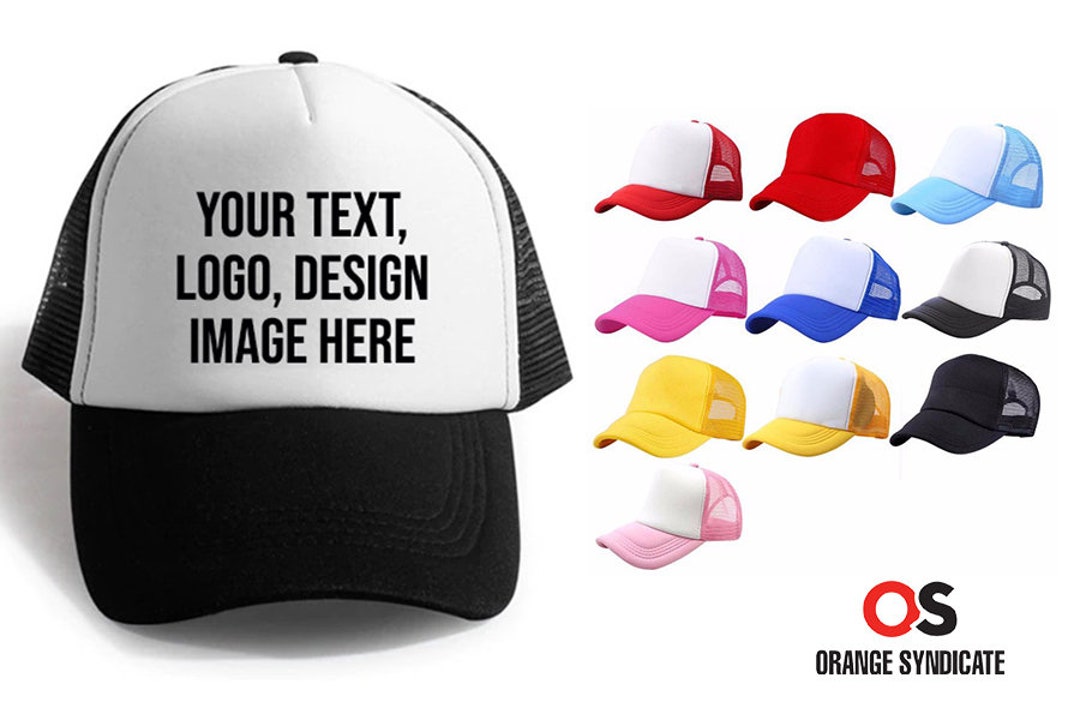 Personalised Trucker Cap Name Cap Summer Cap Snapback Headwear Style ...