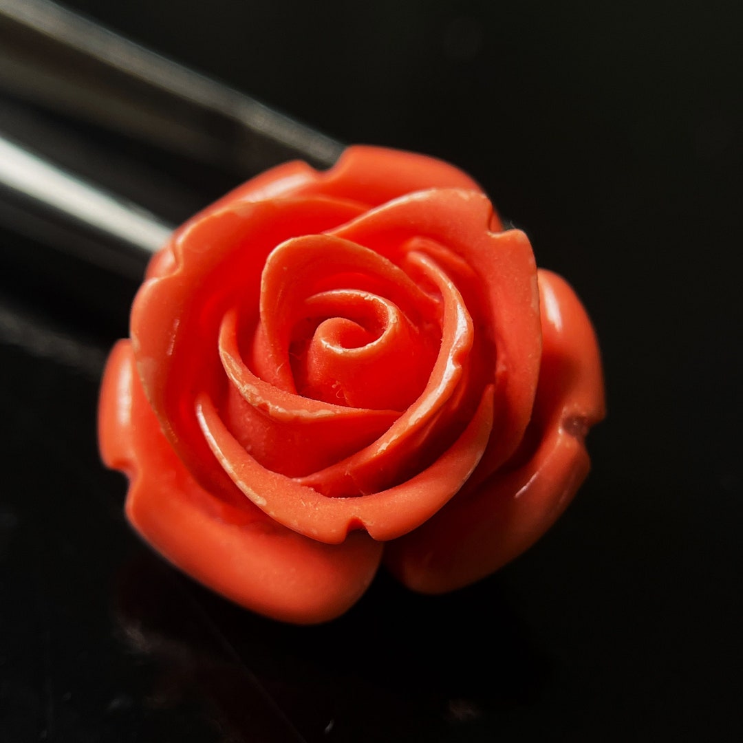 Beautiful Italy Red Coral Gemstone ,italian Red Coral Flower, Loose ...