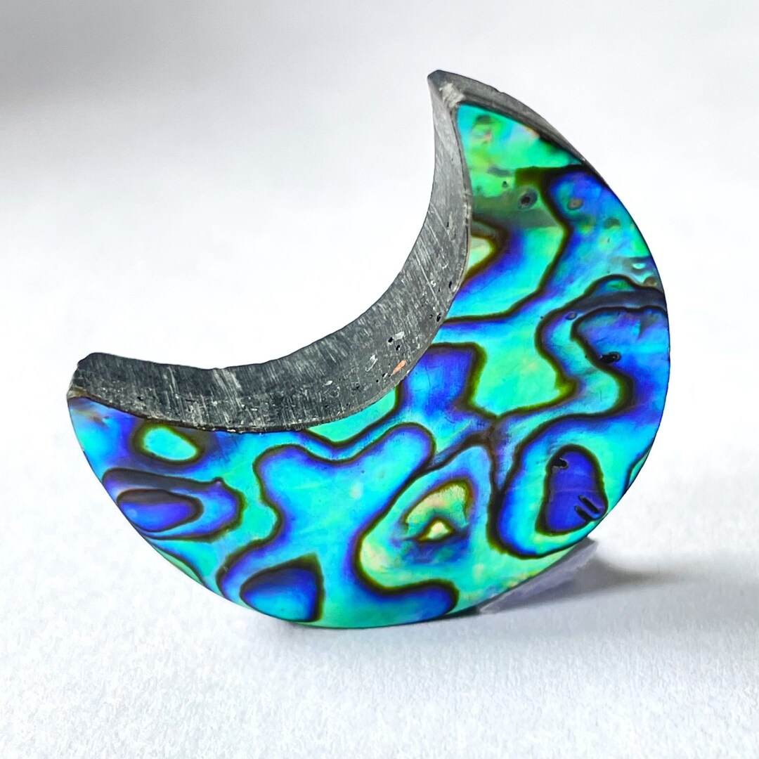 Abalone Shell Moon Stone Crescent Moon Shape, Multi Abalone Shell ...