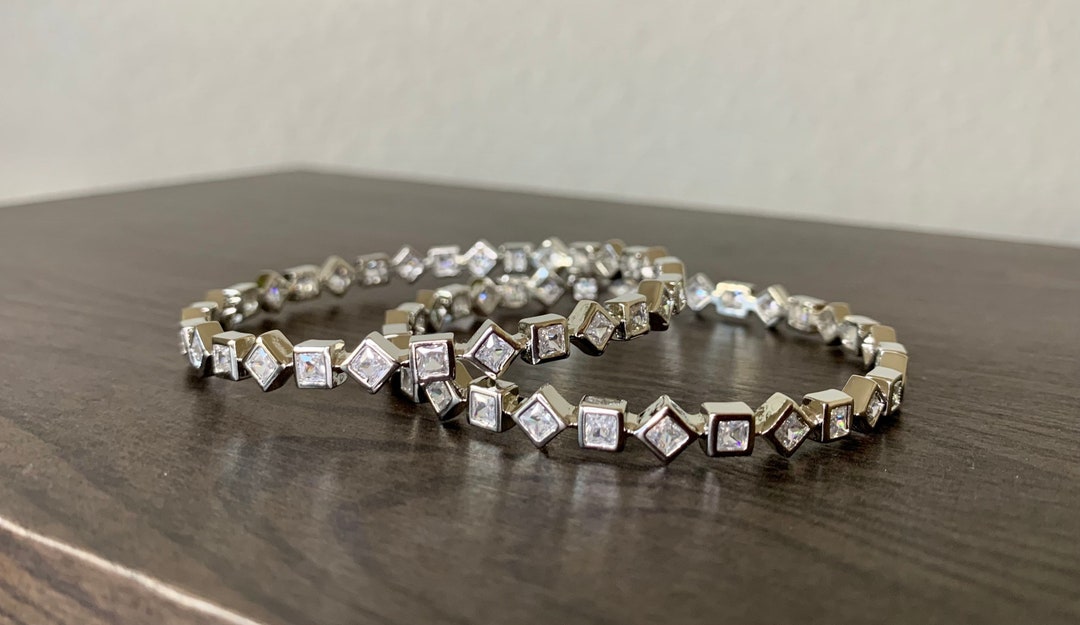 Silver Polki Kundan Bangles/indian Kada/pakistani Bangles/punjabi ...