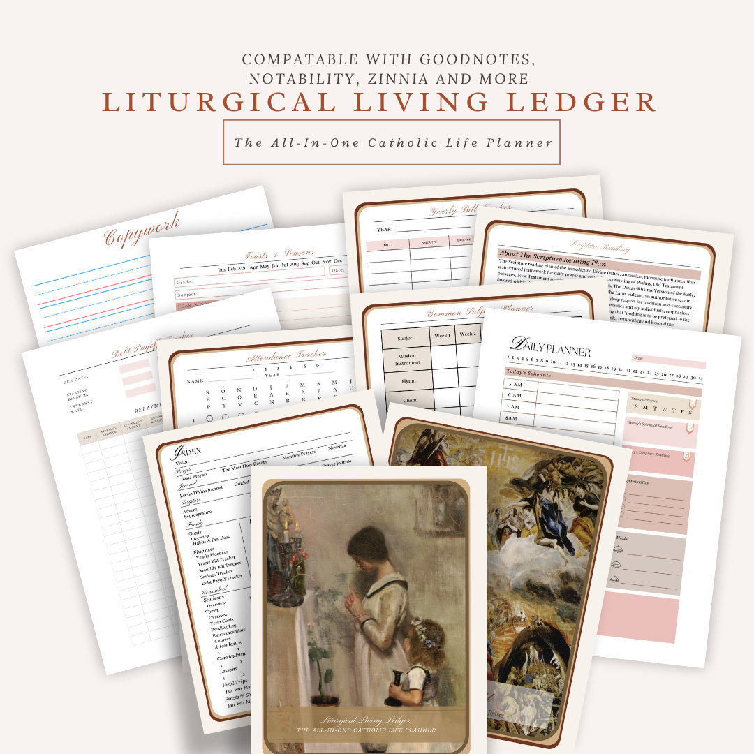Catholic Homeschool & Prayer Planner - Undated - Digital - Goodnotes ...