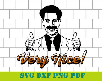 Borat Svg | Etsy