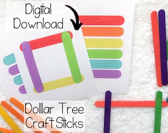Craft Stick Patterns - Etsy