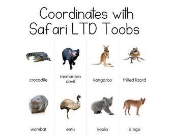 The Land Down Under Australian TOOB - Safari LTD Matching Montessori ...