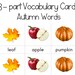 3-part Montessori Vocabulary Cards Autumn Words - Etsy Canada