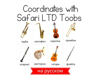 Musical Instruments Toob Safari LTD Identification Cards - Etsy