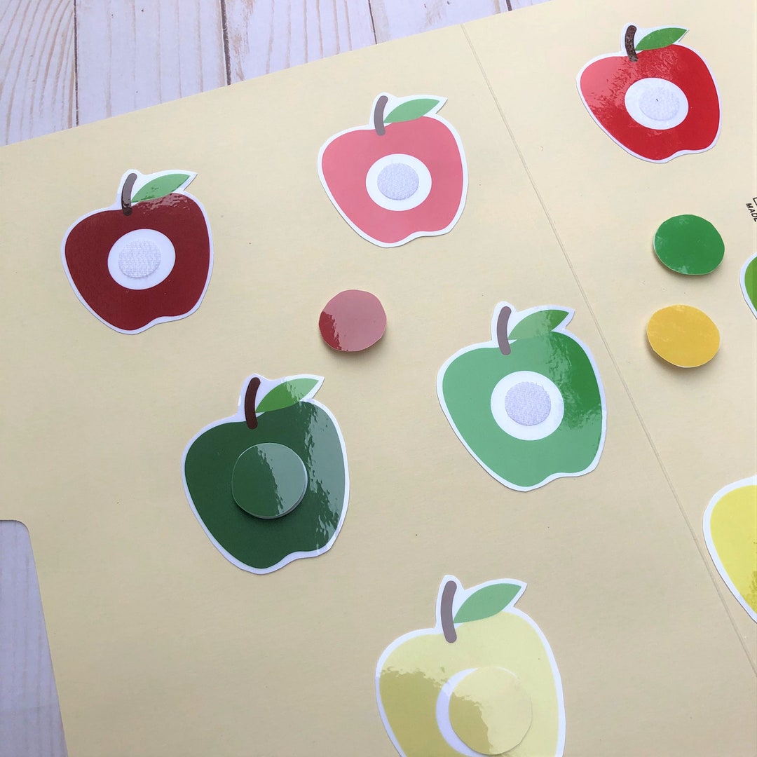 Apple Colours File Folder Game - Digital Download - Etsy