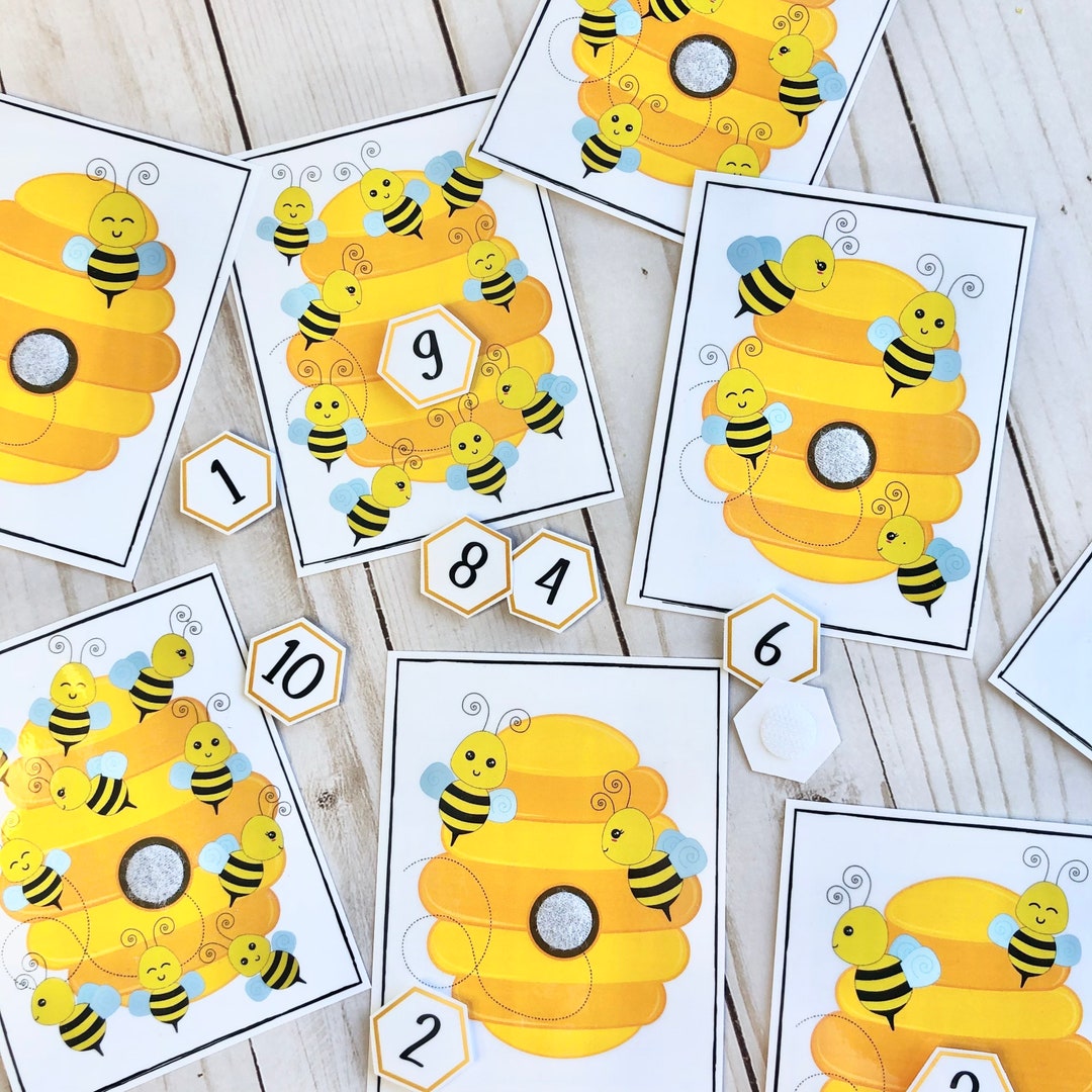 Bee Counting Printable Busy Bag - Etsy