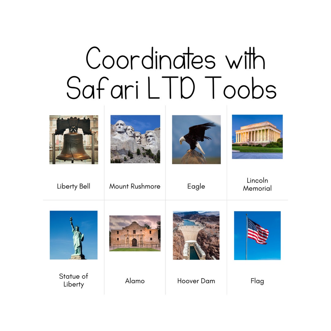 USA Toob - Safari LTD Identification Cards - Etsy