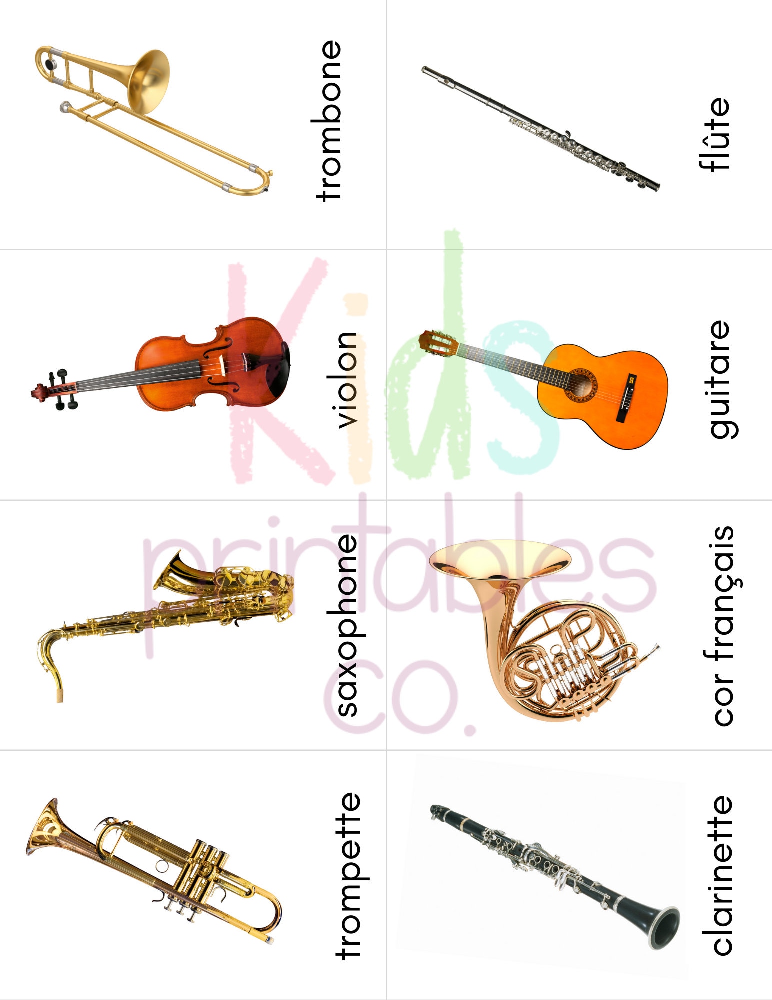 FRENCH Musical Instruments Toob Safari LTD Identification | Etsy