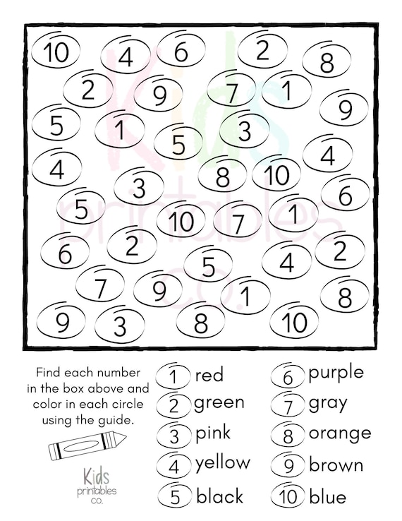 Circulo Para Colorear En Ingles