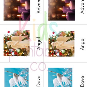 3-part Montessori Vocabulary Cards - Christmas - Religious - Etsy