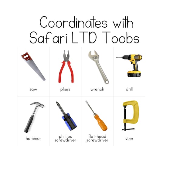 Tools Toob Safari LTD Identification Cards | Etsy