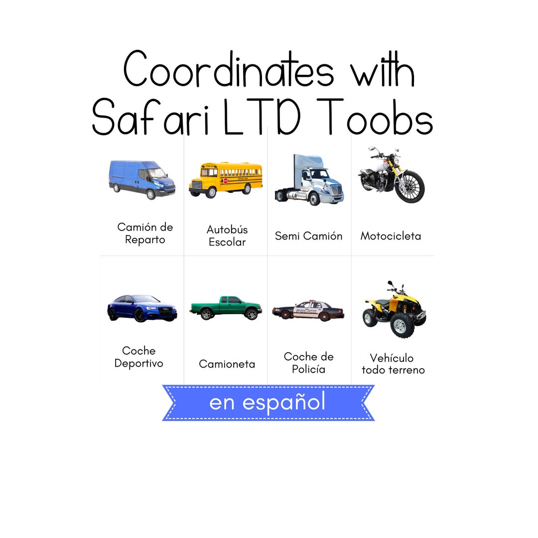 SPANISCH -On the Road Toob - Safari LTD Ausweise - Etsy.de