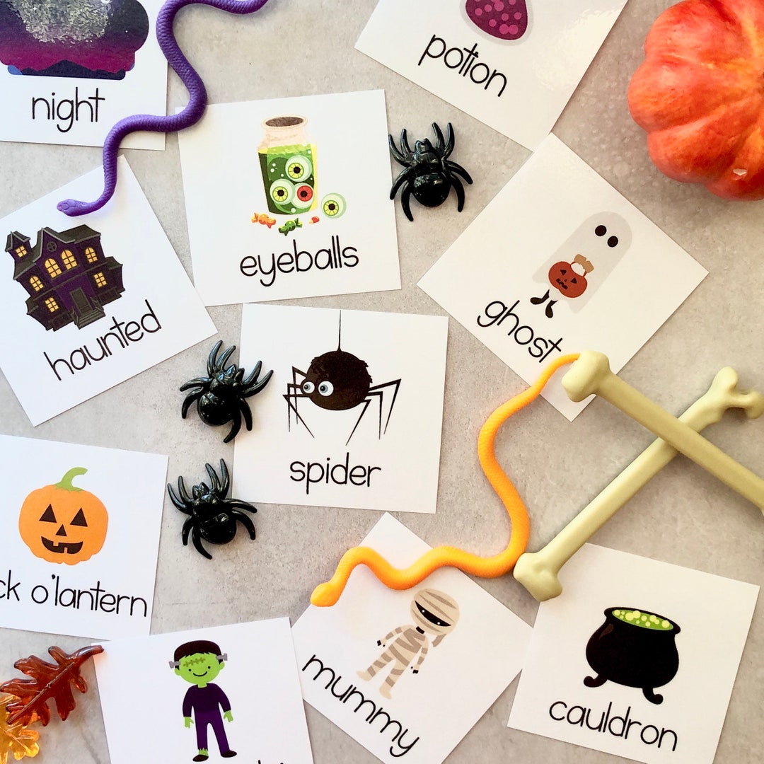 Halloween ABC Cards - Etsy