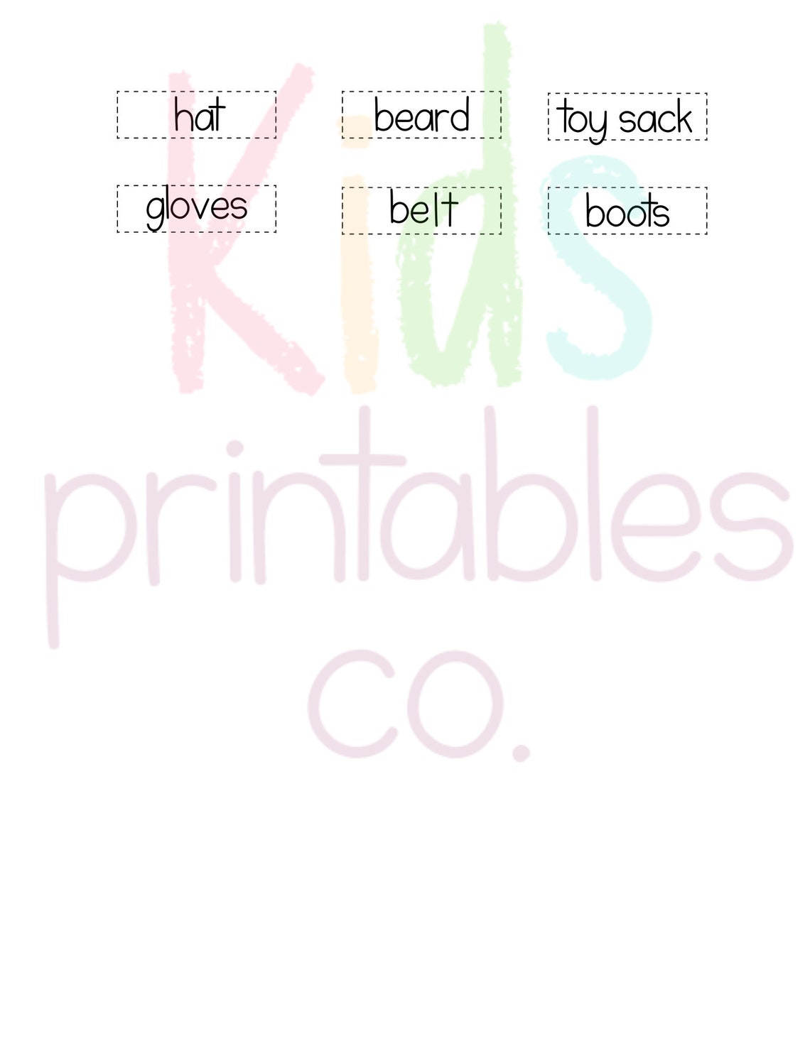 Cut & Paste Santa Labelling Activity | Etsy