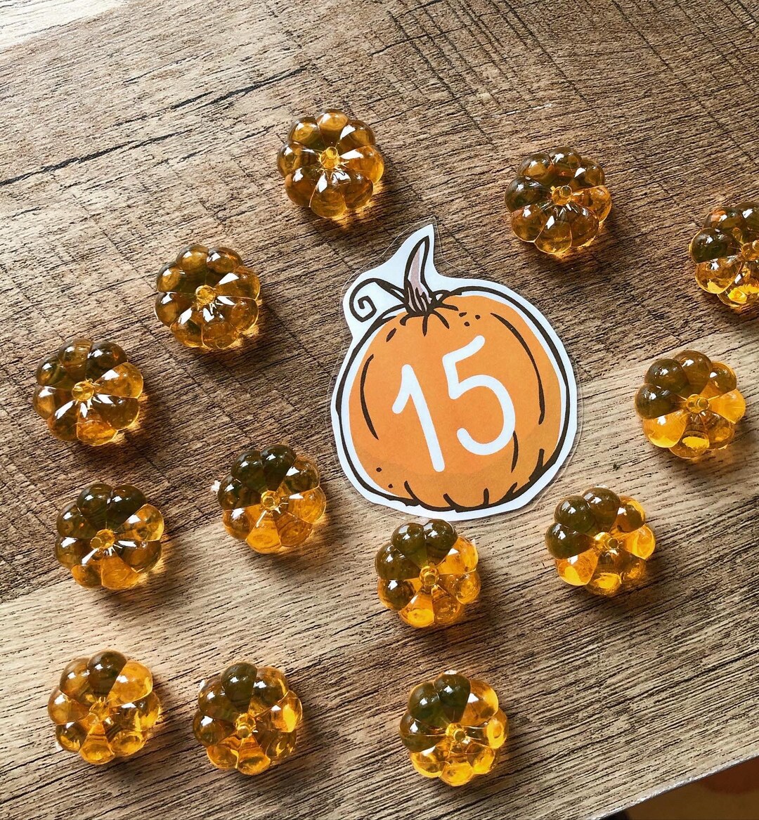 Pumpkin Numbers 1-25 - Etsy