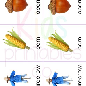 3-part Montessori Vocabulary Cards - Autumn Words - Etsy Canada