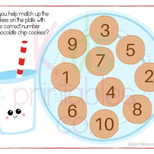 Count the Cookies - Counting Activity - Etsy