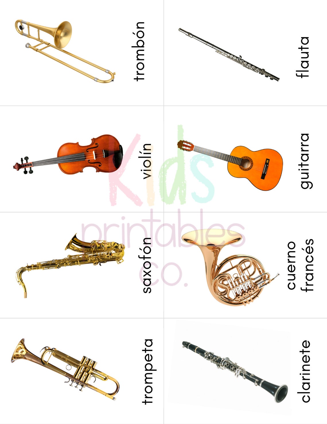 SPANISH Musical Instruments Toob Safari LTD Identification - Etsy Australia