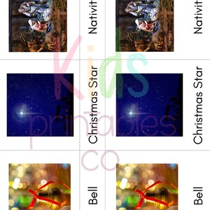 3-part Montessori Vocabulary Cards - Christmas - Religious - Etsy