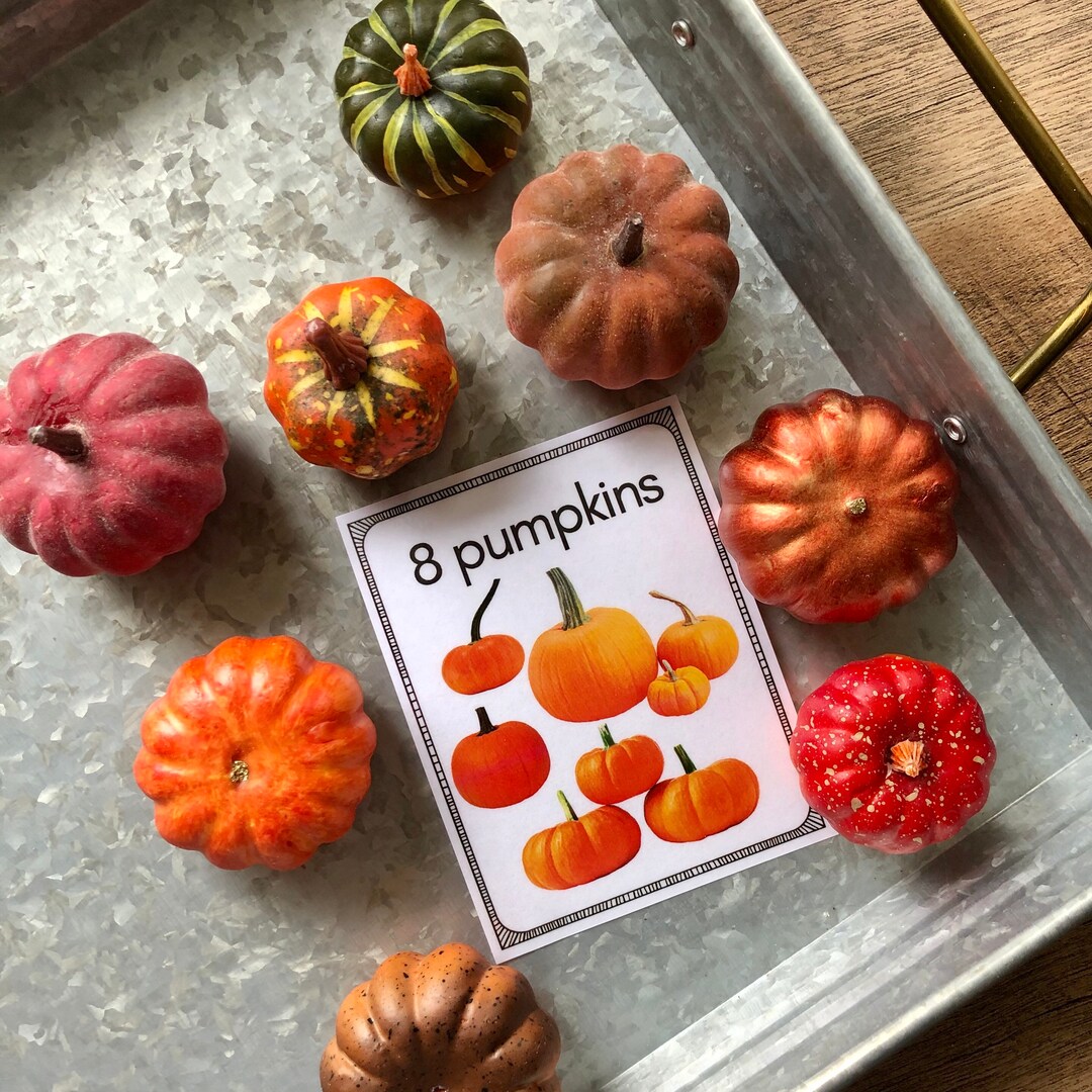 Pumpkin Counting Cards - 1 to 10 - Etsy